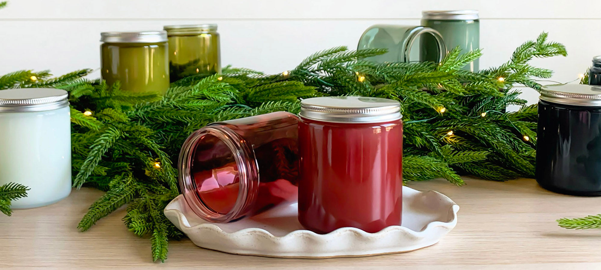 8 oz Straight Sided Colored Glass Jars – Mixie Market